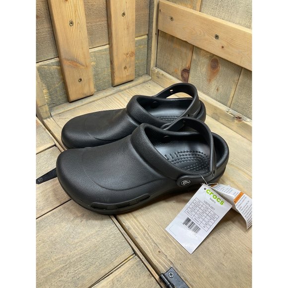 CROCS | Shoes | Crocs Bistro Clog Black M7w9 Unisex Work Catering Chefs ...
